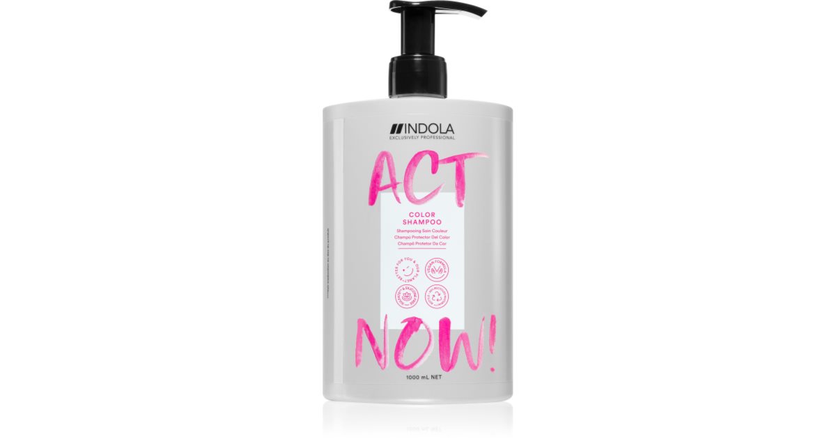 Indola Act Now! Color radiance shampoo for colour protection | notino.co.uk