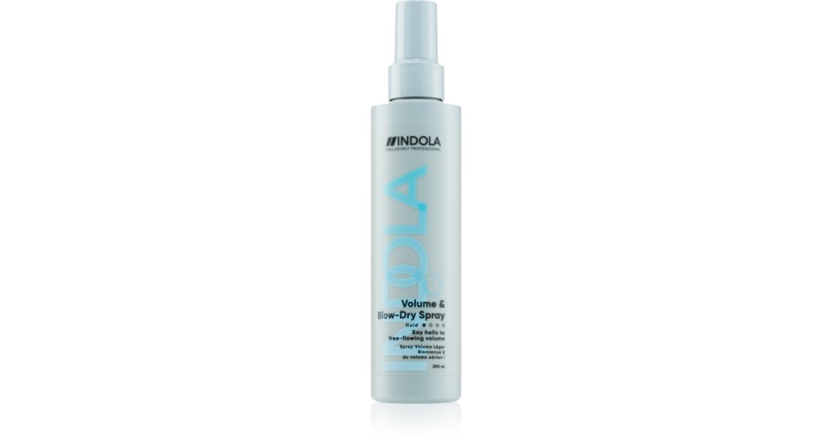 Indola Volume & Blow-Dry Spray spray protector térmico para dar volumen ...