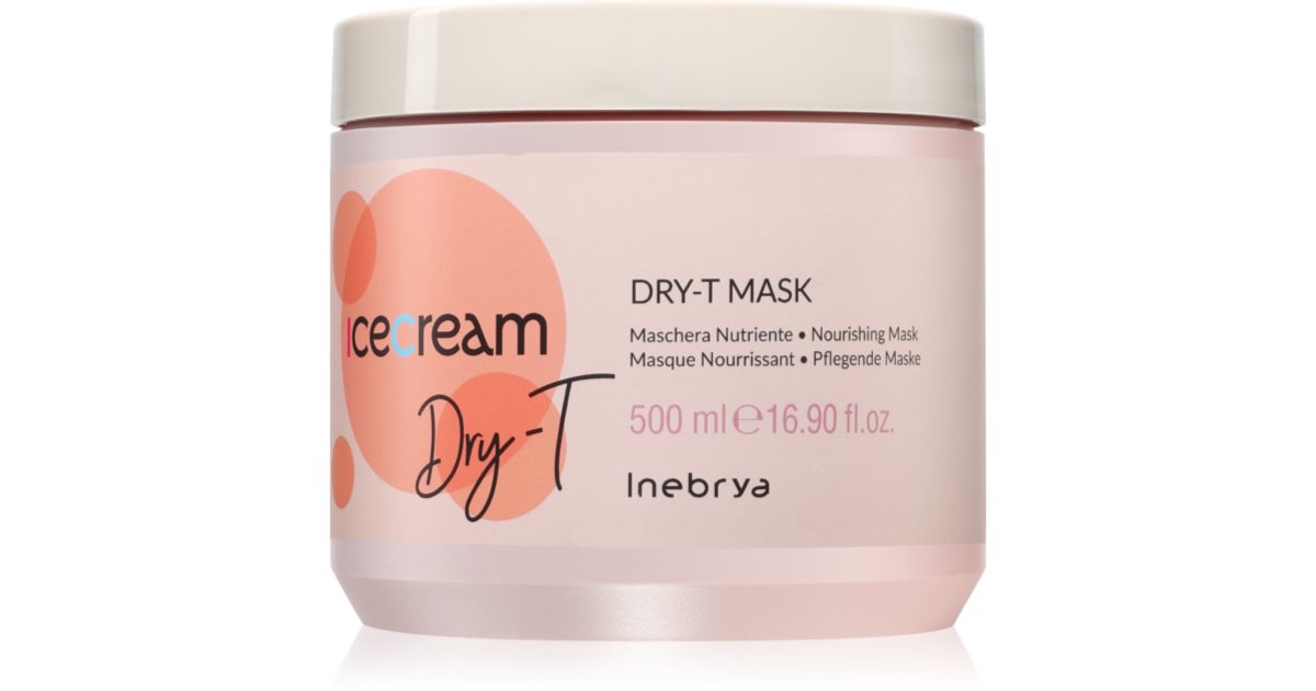 Inebrya Ice Cream Dry-T Mask maseczka odżywcza do włosy suchych ...