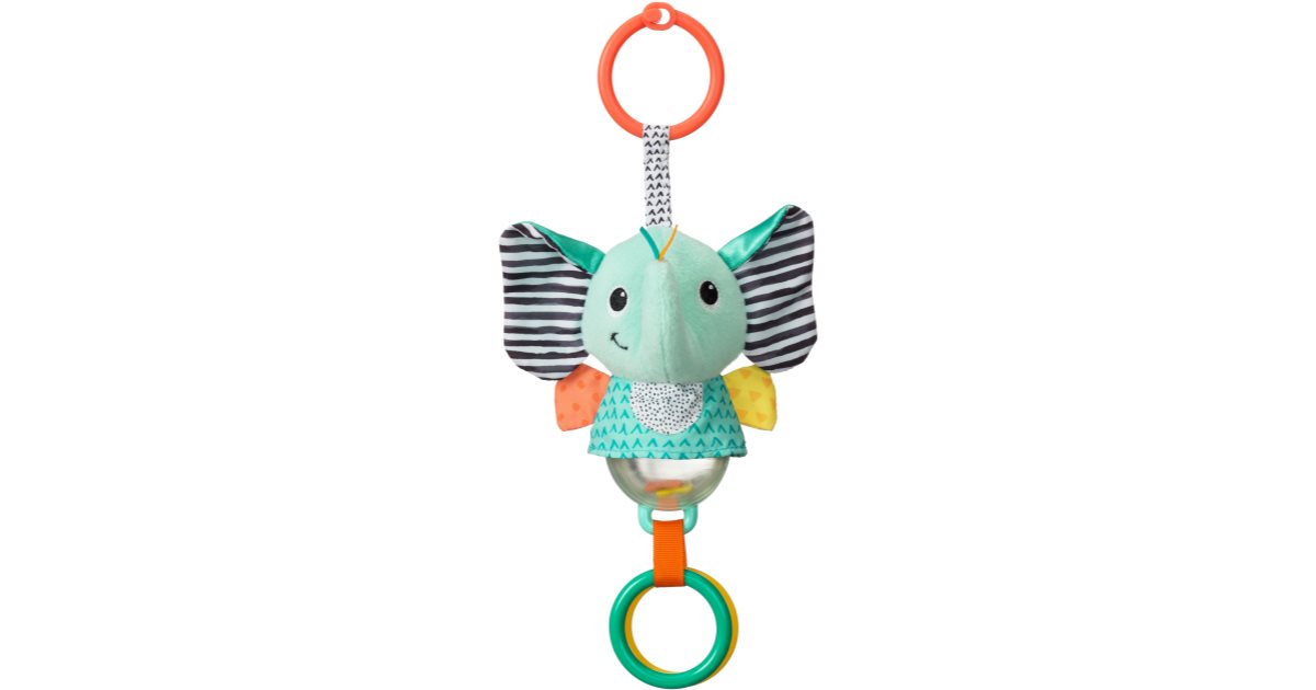 Infantino Sensory Rattle Elephant contrast hanging toy | notino.co.uk