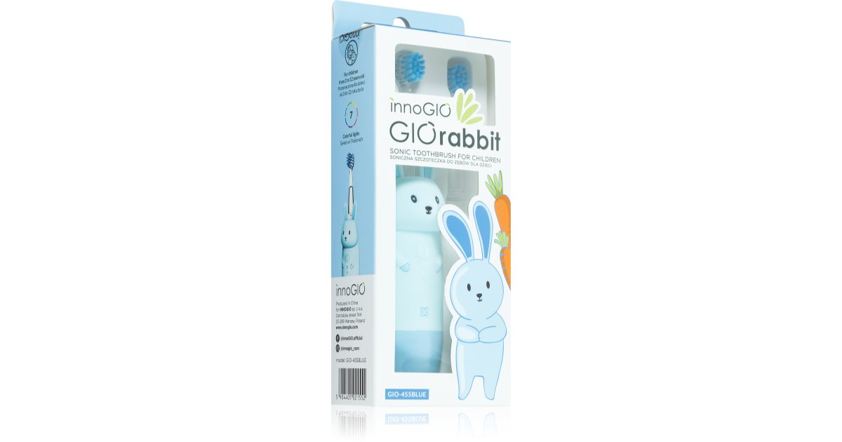 innoGIO GIORabbit Sonic Toothbrush електрична зубна щітка для дітей ...