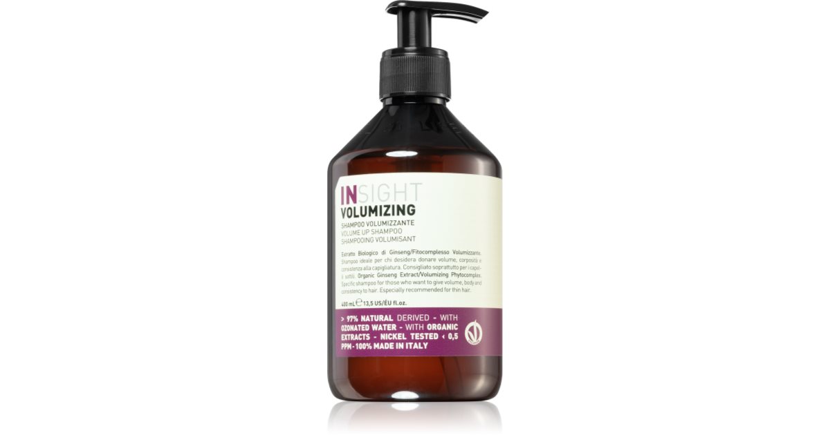 INSIGHT Volumizing volyymia antava shampoo hennoille hiuksille | notino.fi