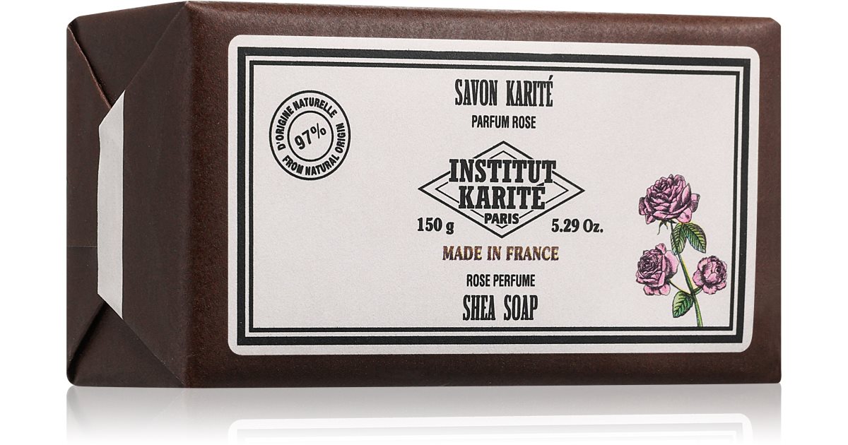 Institut Karité Paris Rose Shea Soap tuhé mýdlo s bambuckým máslem ...
