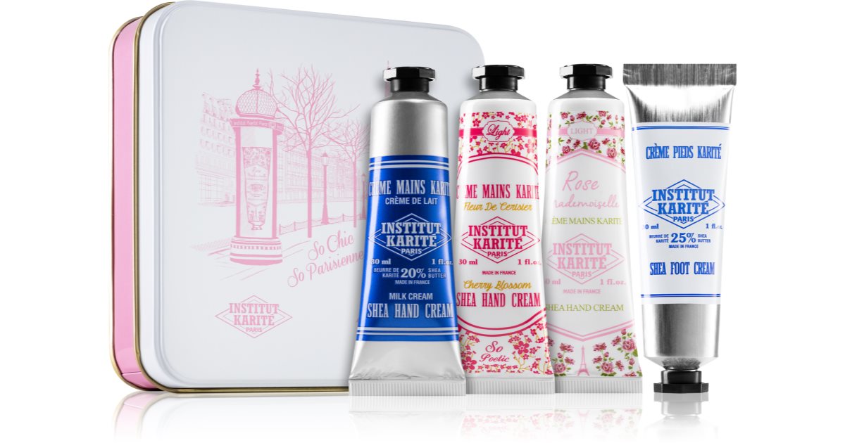 Institut Karité Paris Gift Sets Metal Box Rose Mademoiselle So Chic So ...