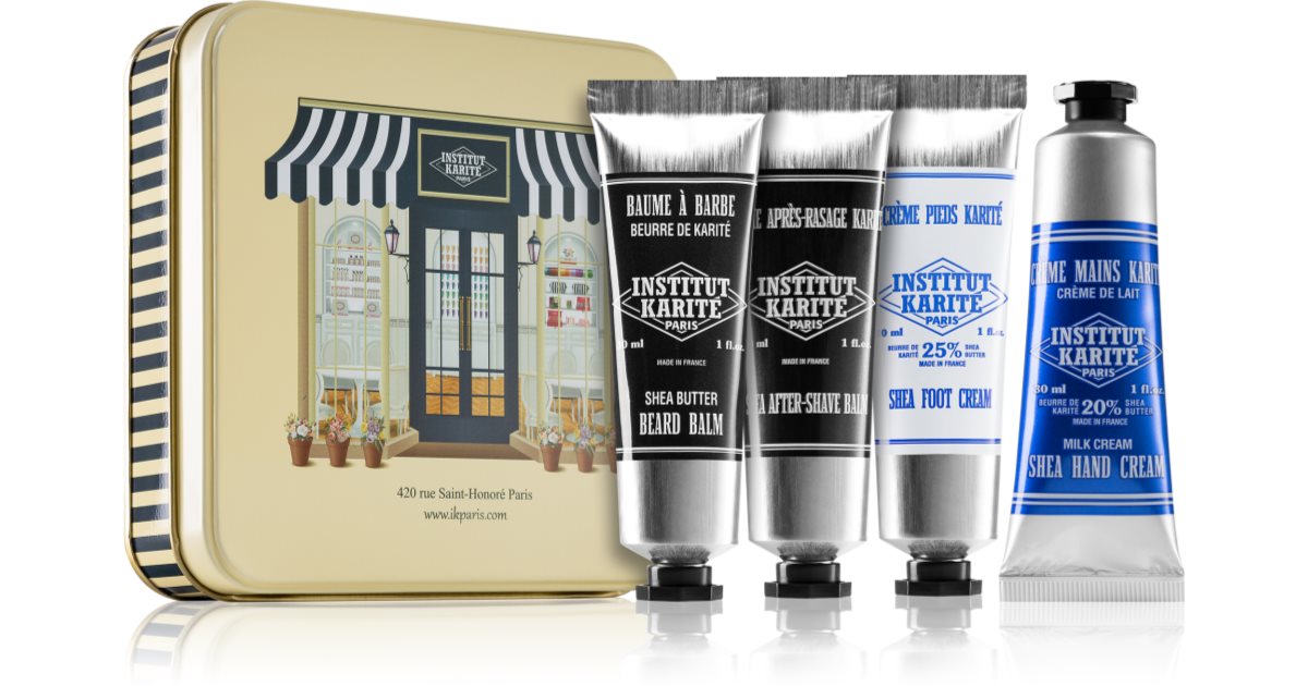 Institut Karité Paris Gift Sets Metal Box IKP Shop Men coffret cadeau ...