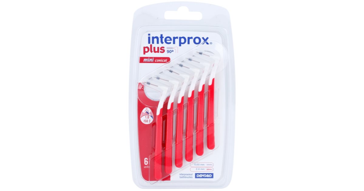 Interprox Plus 90° Mini Conical Conical Interdental Brushes 6 pcs ...
