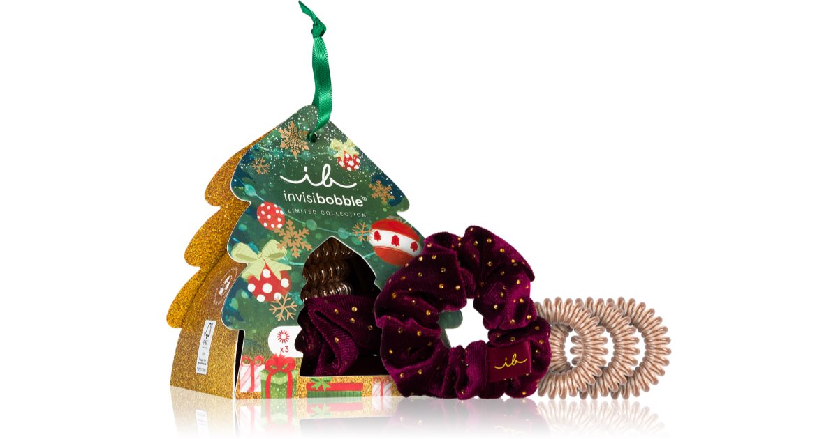 Invisibobble Holidays Good Things Come In Trees Hair Elastics Notino Ie