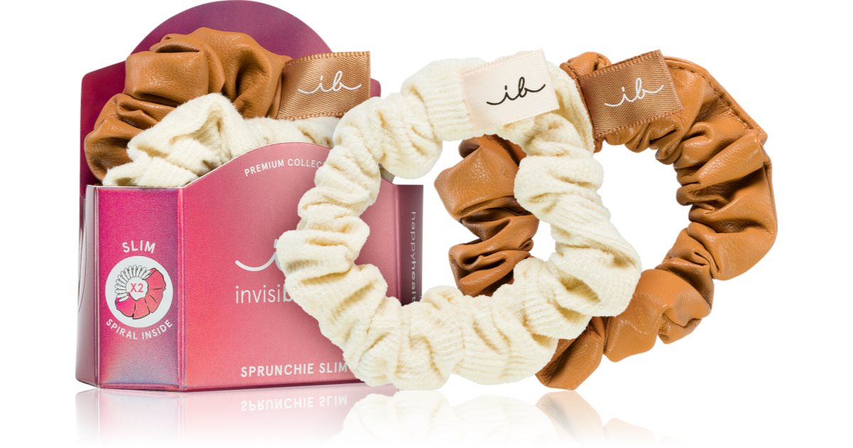 invisibobble Sprunchie Slim Creme de Caramel Hair Elastics 2 pcs ...