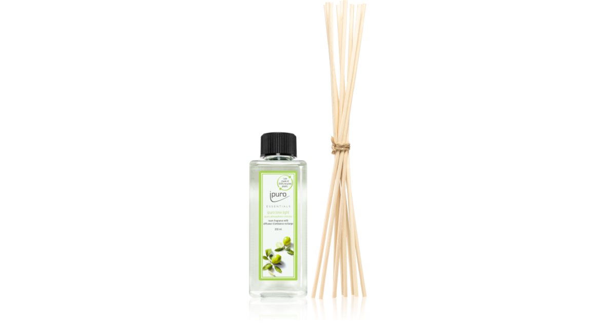 ipuro Essentials Lime Light aroma-diffuser navulling + Stokjes ...
