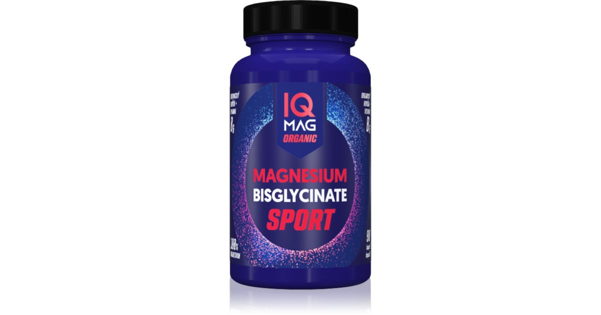 IQ Mag Magnesium SPORT 375mg Organic bisglycinát + B6 kapsuly na ...