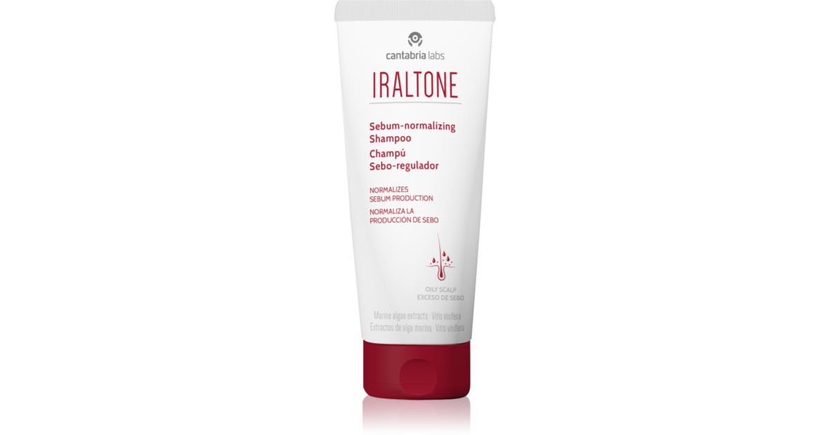 IRALTONE Sebum-normalizing Shampoo shampoing dermatologique pour cuir ...