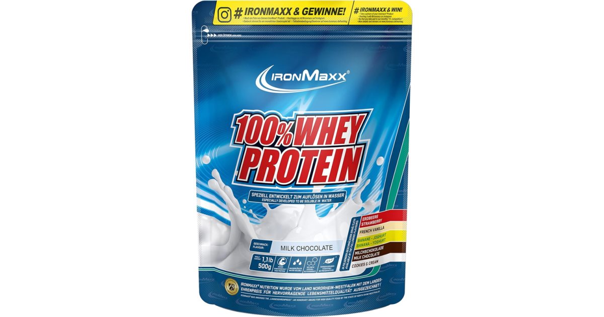 IronMaxx 100 % Whey Protein protéine de petit-lait | notino.fr