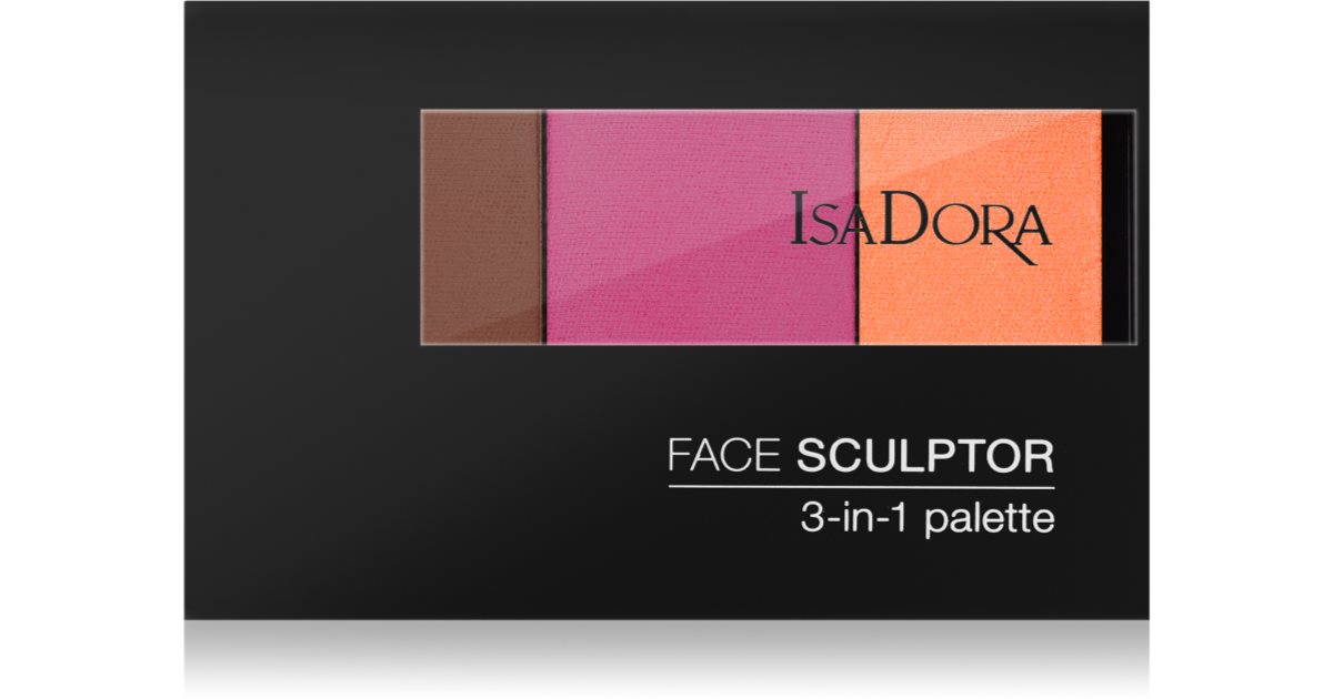 IsaDora Face Sculptor 3-in-1 Palette Illuminating and Bronzing Palette ...