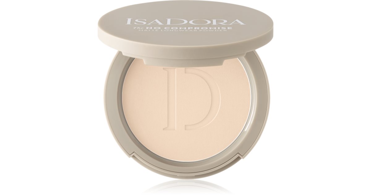 IsaDora The No Compromise Matte Longwear Powder compact powder for a ...