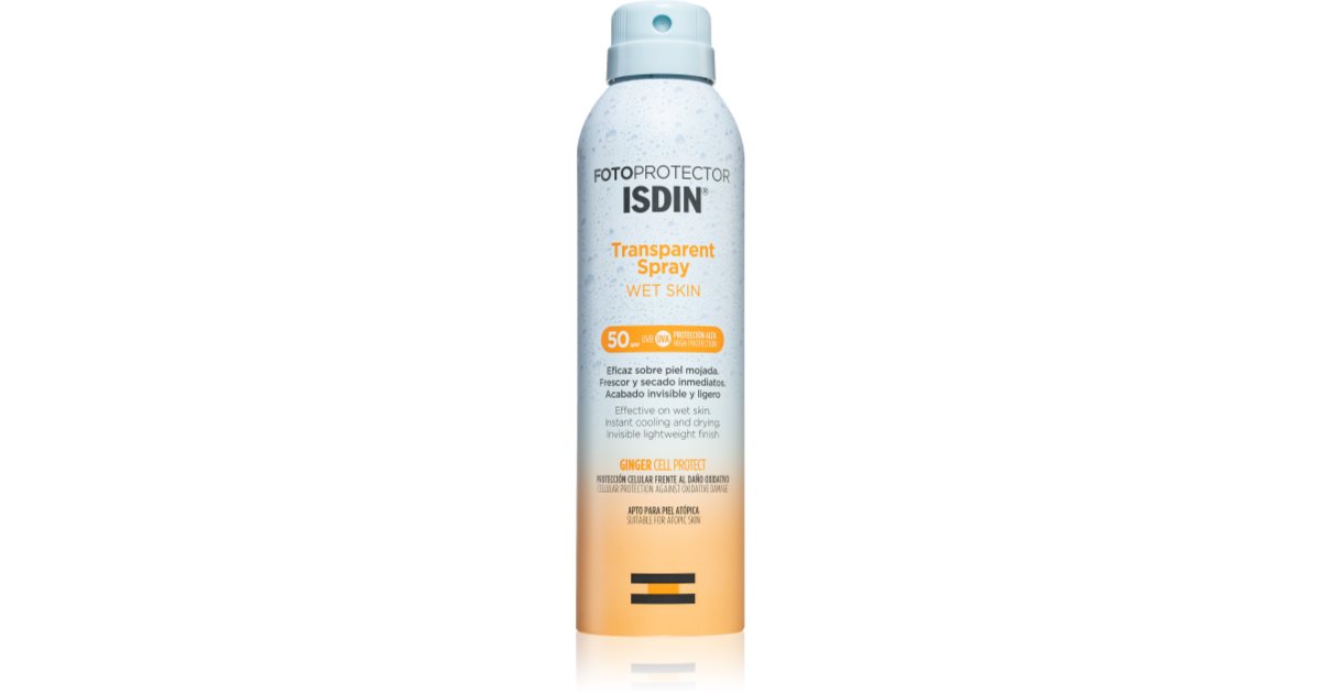 ISDIN Transparent Spray Wet Skin spray abbronzante SPF 50 | notino.it