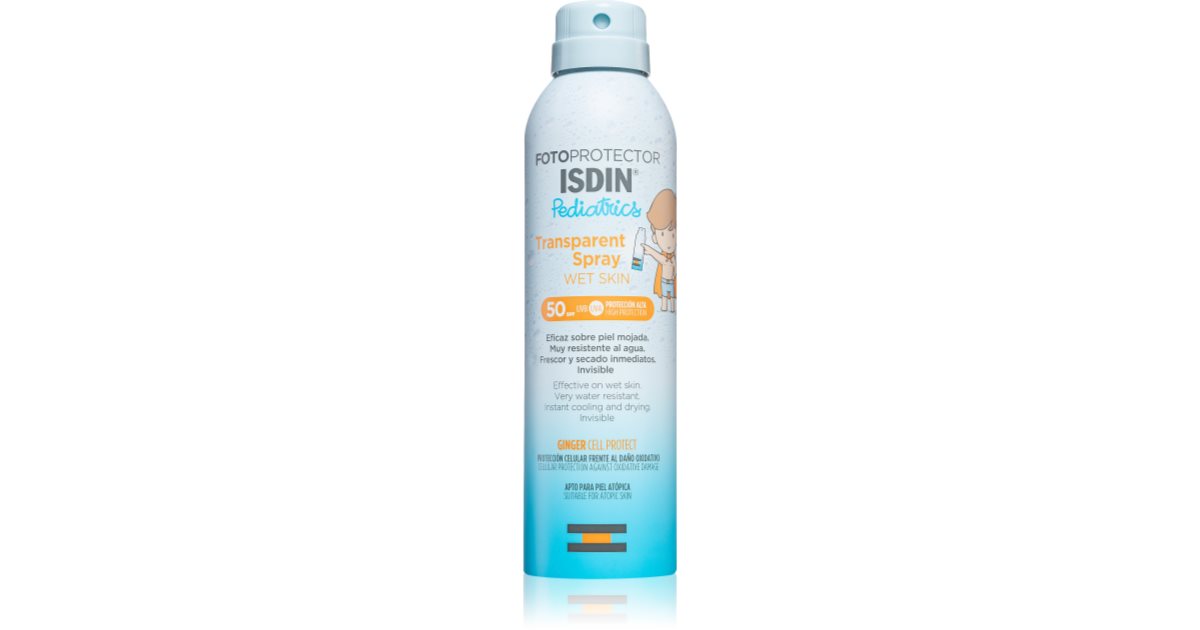 ISDIN Pediatrics Transparent Spray sunscreen for kids SPF 50 | notino.co.uk