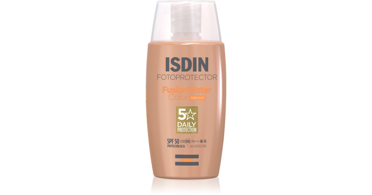 ISDIN Fotoprotector FusionWater base líquida protetora para o rosto SPF ...