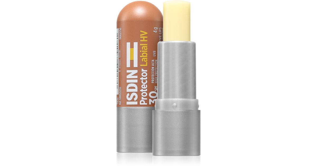 ISDIN Protector Labial HV SPF 30 Protective Lip Balm to protect from ...