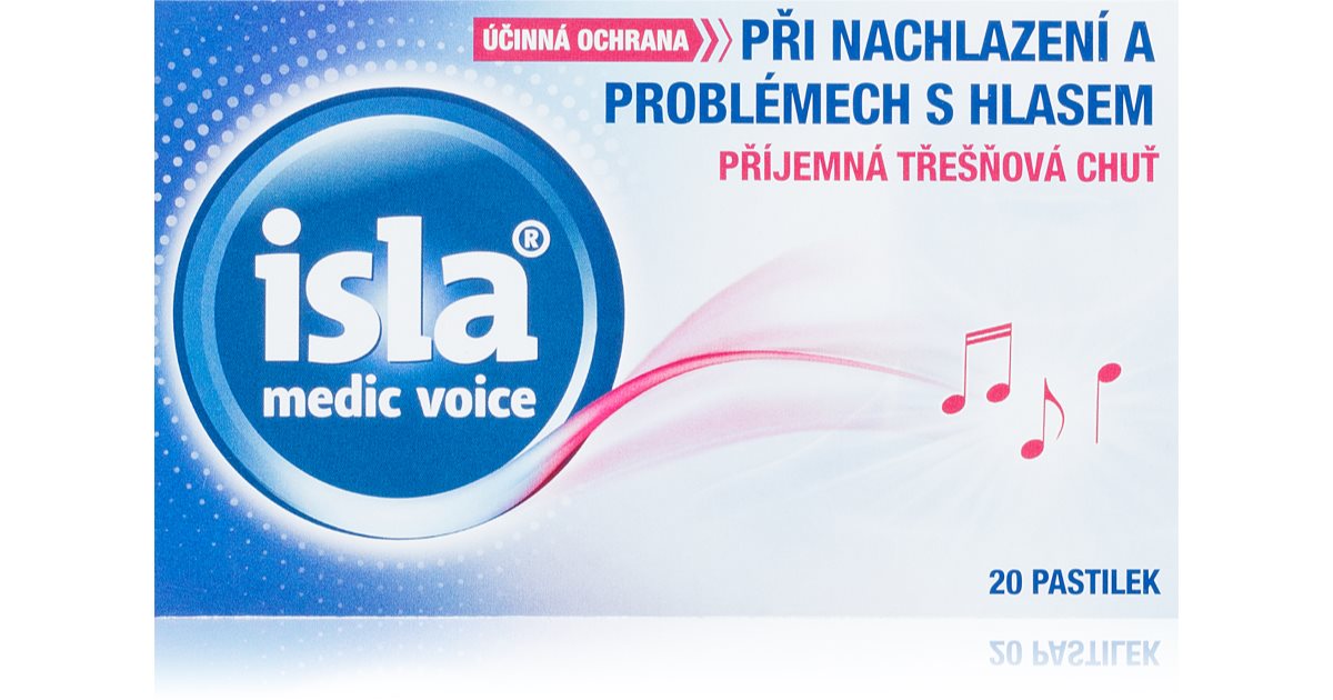 Isla Isla Medic Voice pastilky pro zklidnění sliznice dutiny ústní ...