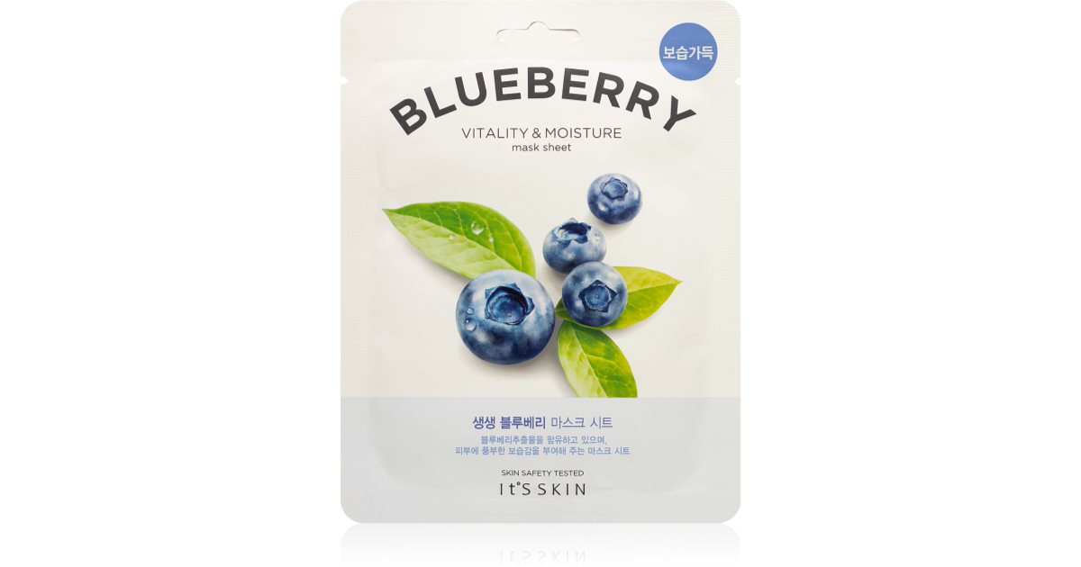 It´s Skin The Fresh Mask Blueberry Moisturising face sheet mask with ...