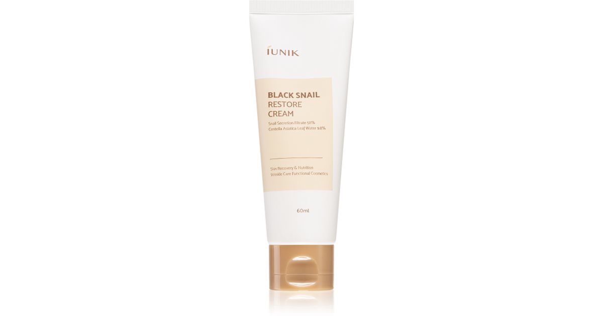 iUnik Black Snail regenerating and moisturising cream with snail ...