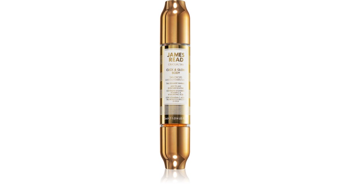 James Read Gradual Tan Click & Glow Body Self-Tanning Drops for the ...