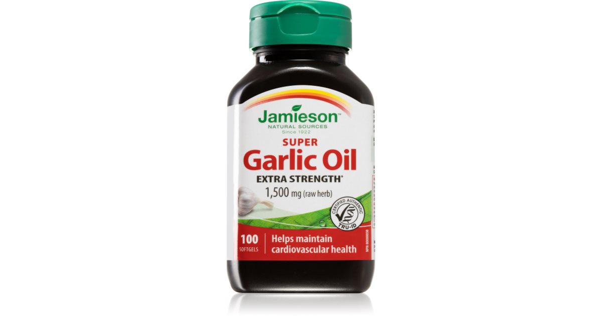 Jamieson Super Garlic Oil 1,500 mg Kapseln aus Kräutern ️ notino.de