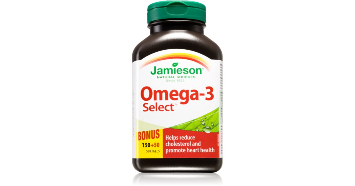 Jamieson Omega-3 Select Kapseln für eine normale Herz- und Hirnfunktion ...