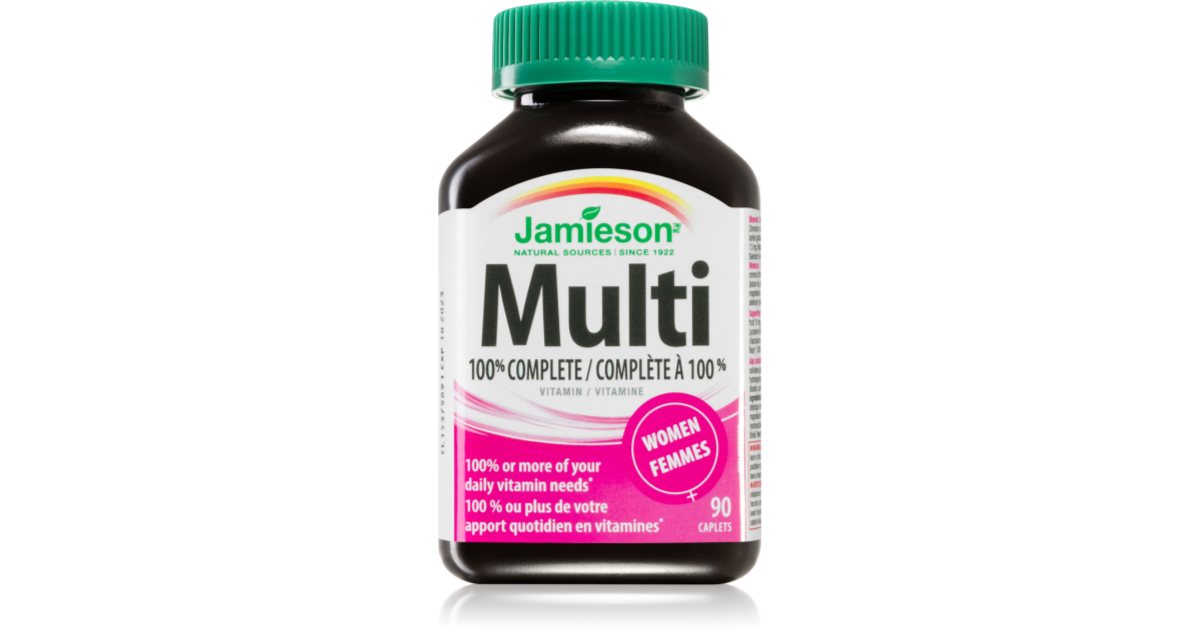 Jamieson Multi 100% Complete Vitamin Women tablety s multivitamínovým ...