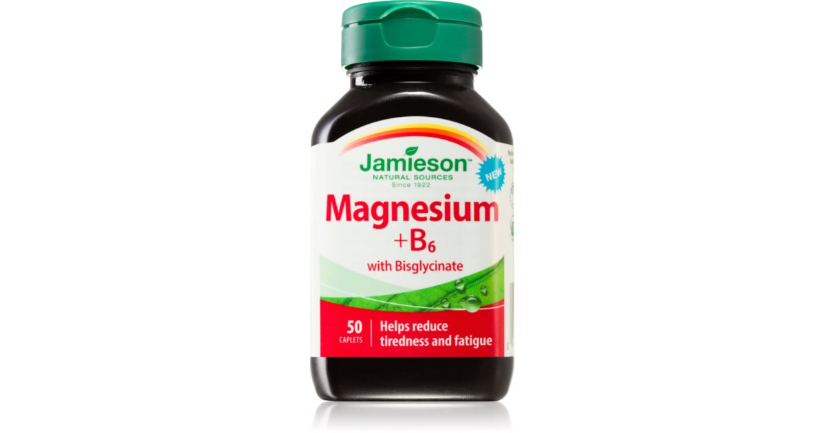 Jamieson Magnesium + B6 with Bisglycinate Nahrungsergänzungsmittel für ...