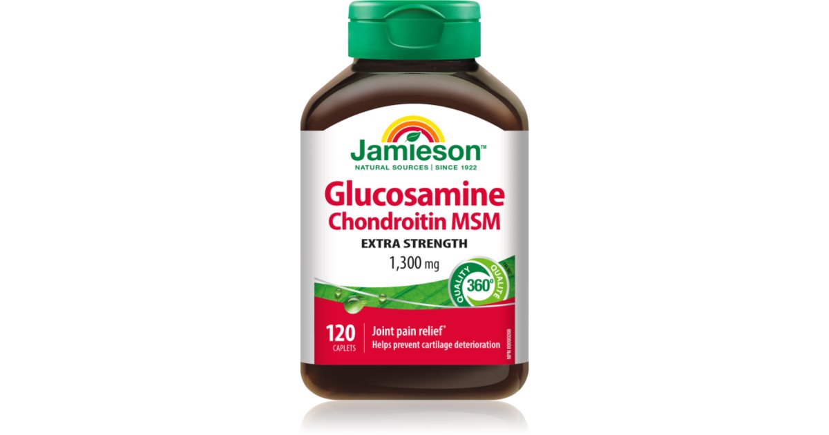 Jamieson Glukosamin Chondroitin MSM 1300 mg pastilles pour assurer un ...