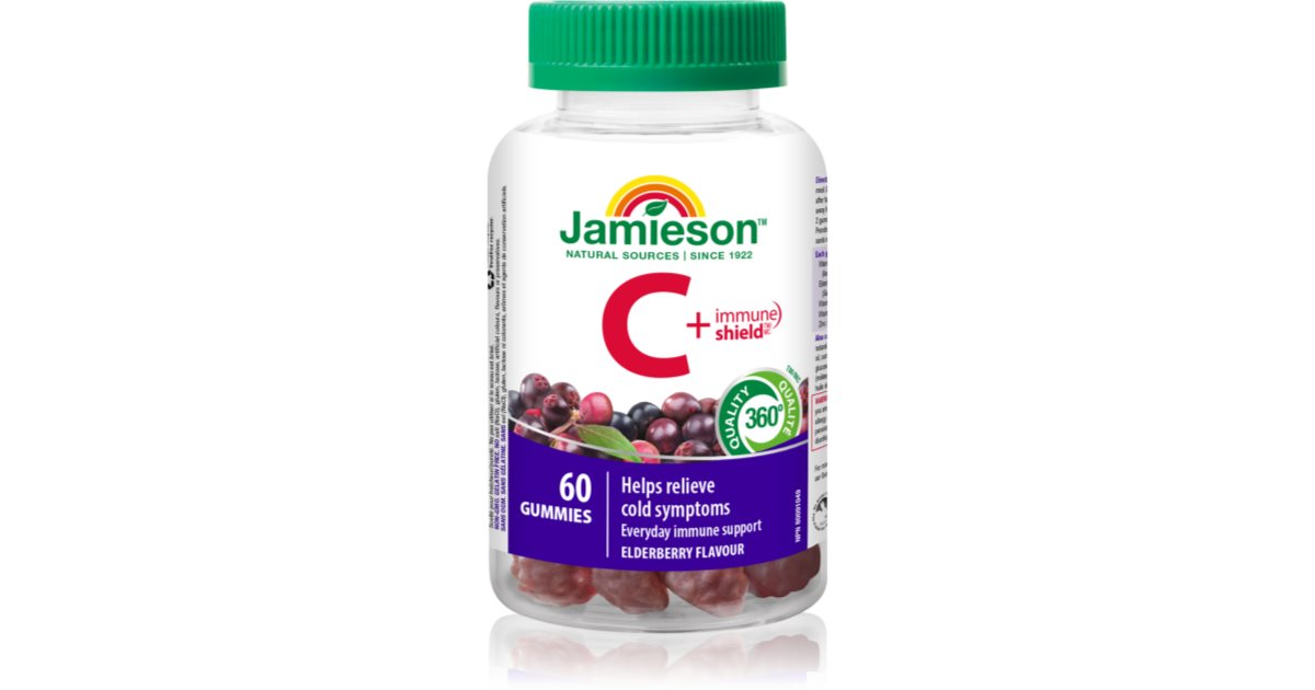 Jamieson C + Immune Shield Gummies capsules molles à mâcher pour ...