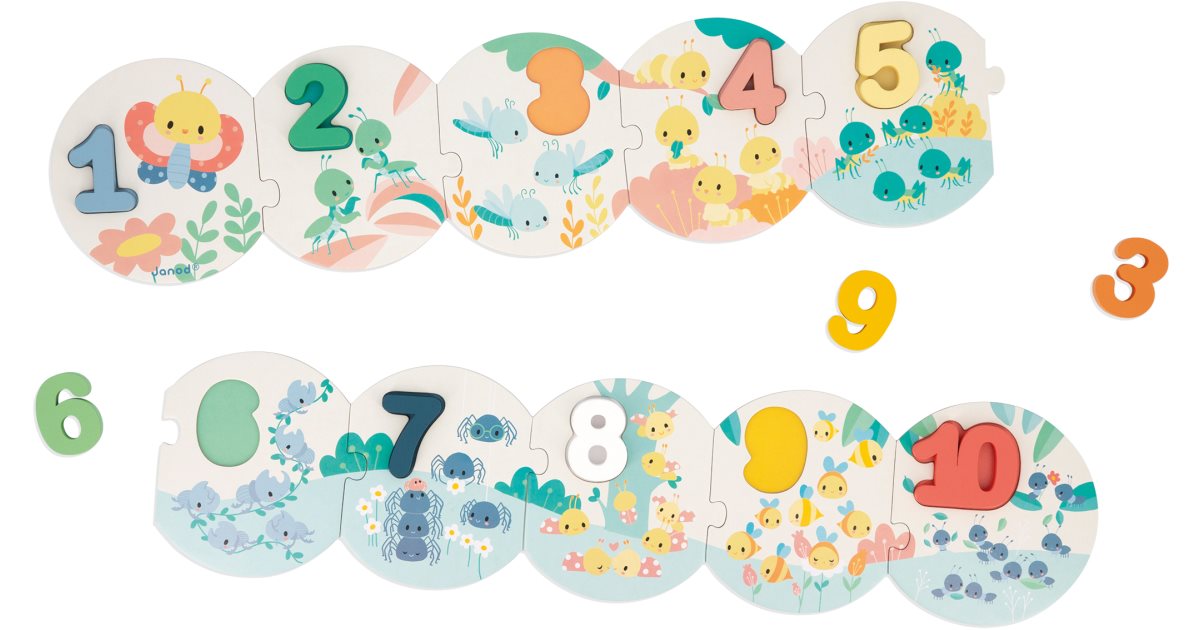 Janod My First Numbers puzzle ze dřeva | notino.cz