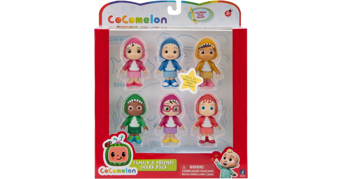 Jas Cocomelon Family & Friends Shark Pack toy set | notino.co.uk