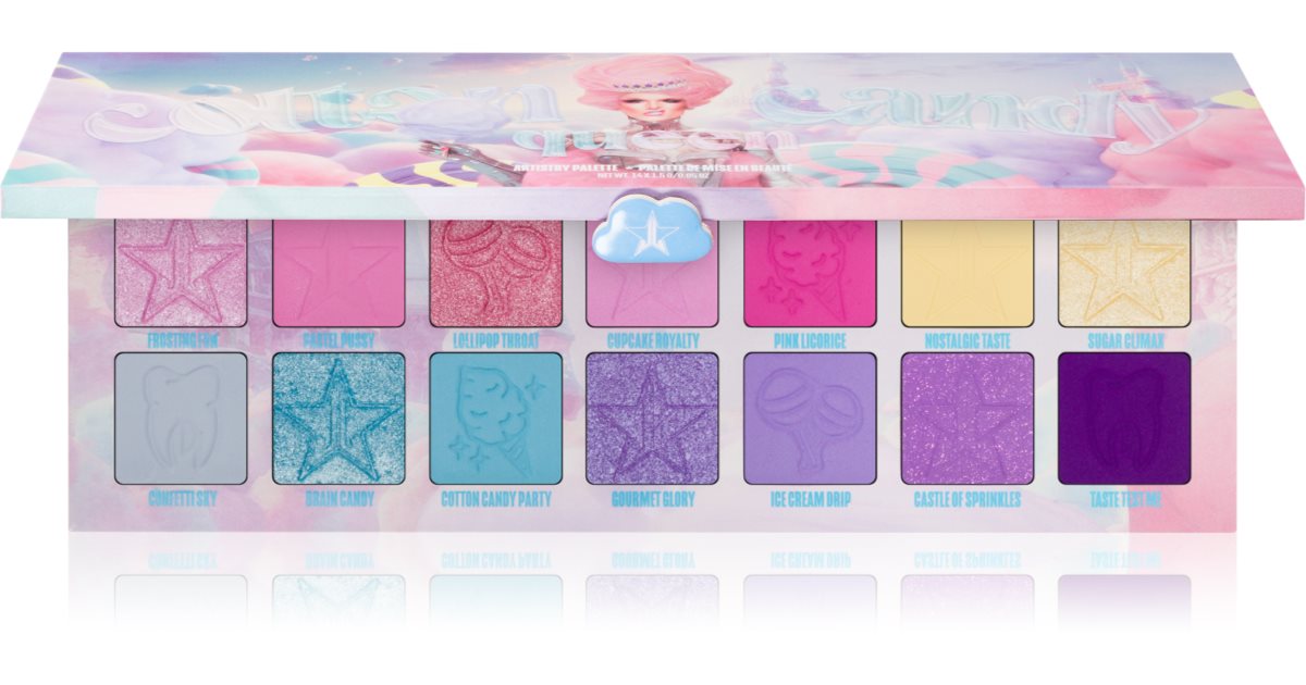 Jeffree Star Cosmetics Cotton Candy Palette mit professionellen Lidschatten