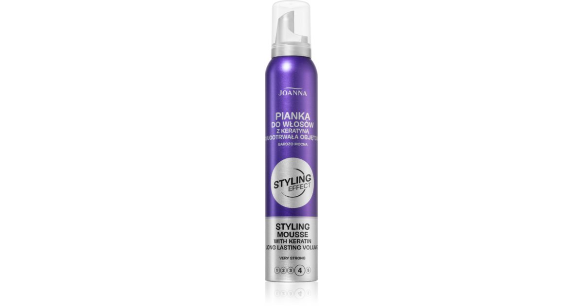 Joanna Styling Effect Hair Mousse with keratin | notino.ie