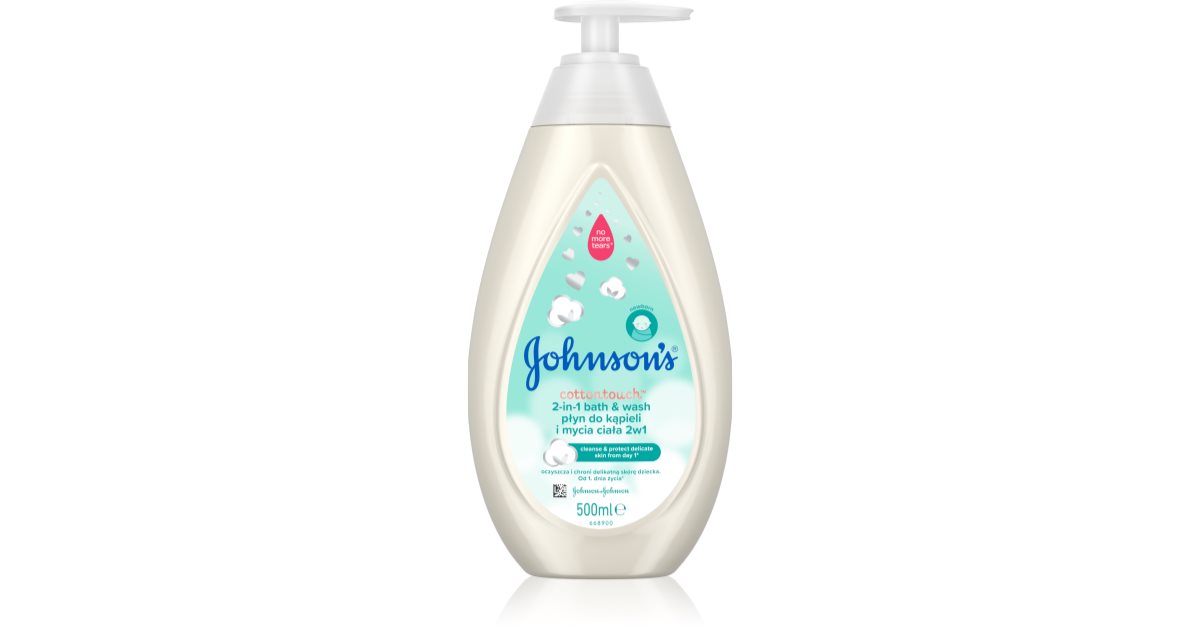 Johnson's® Cottontouch bubble bath and shower gel 2-in-1 | notino.co.uk