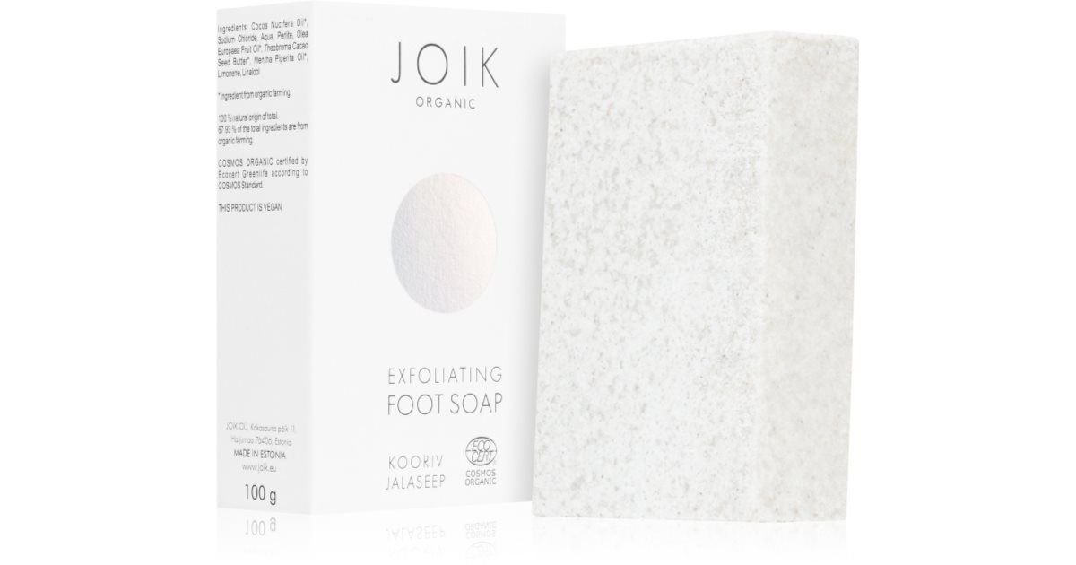 JOIK Organic Scrub & Clean jabón exfoliante para pies | notino.es