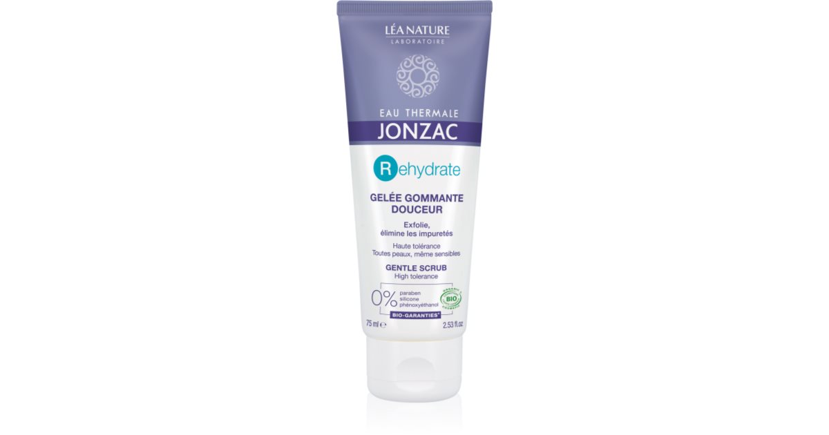 Jonzac Rehydrate gentle exfoliator to brighten and smooth the skin ...