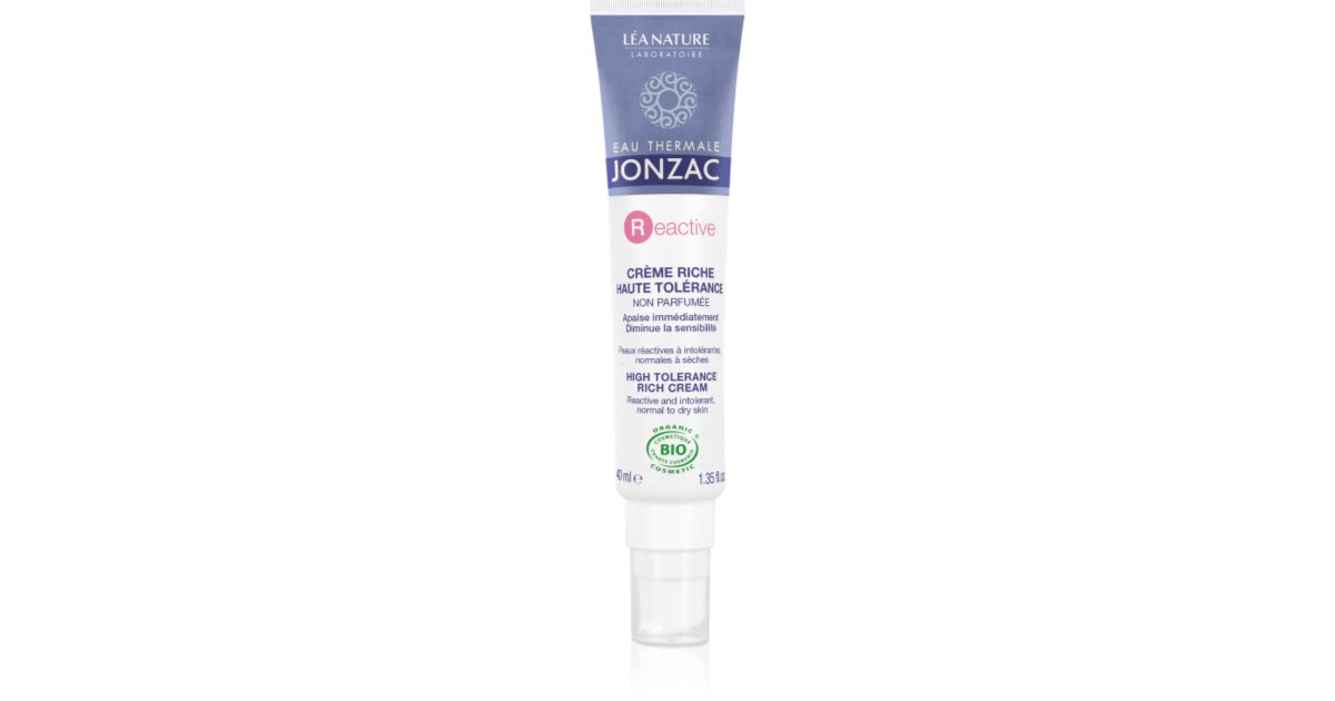 Jonzac Reactive nourishing cream for sensitive and intolerant skin ...
