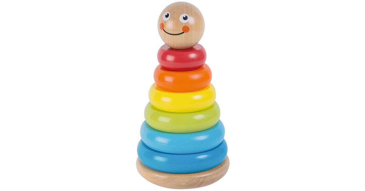 Jouéco Stocking Tower stacking rings wooden | notino.ie