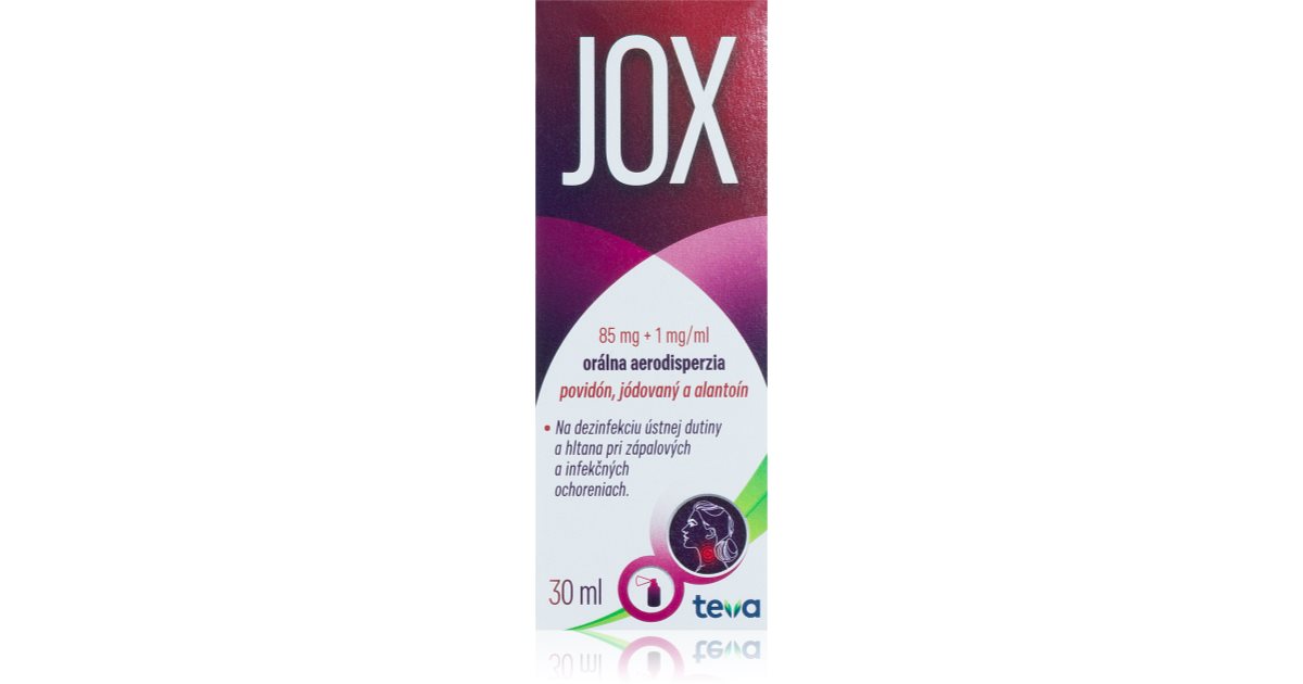 Jox Jox 85mg orálna aerodisperzia pri zápale v krku a ústnej dutine ...