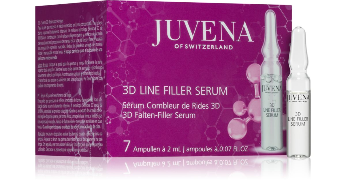 Juvena Specialists 3D Line Filler Serum tratamento anti-idade de 7 dias ...
