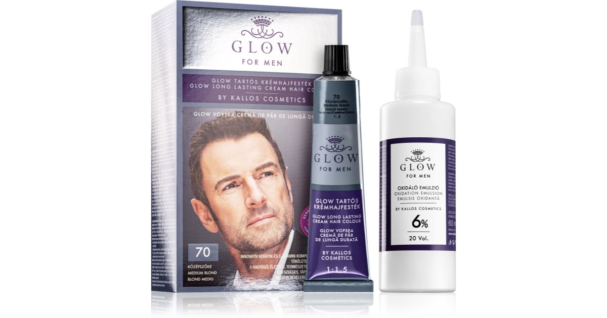 Kallos Glow For Men tinte permanente para cabello para hombre | notino.es
