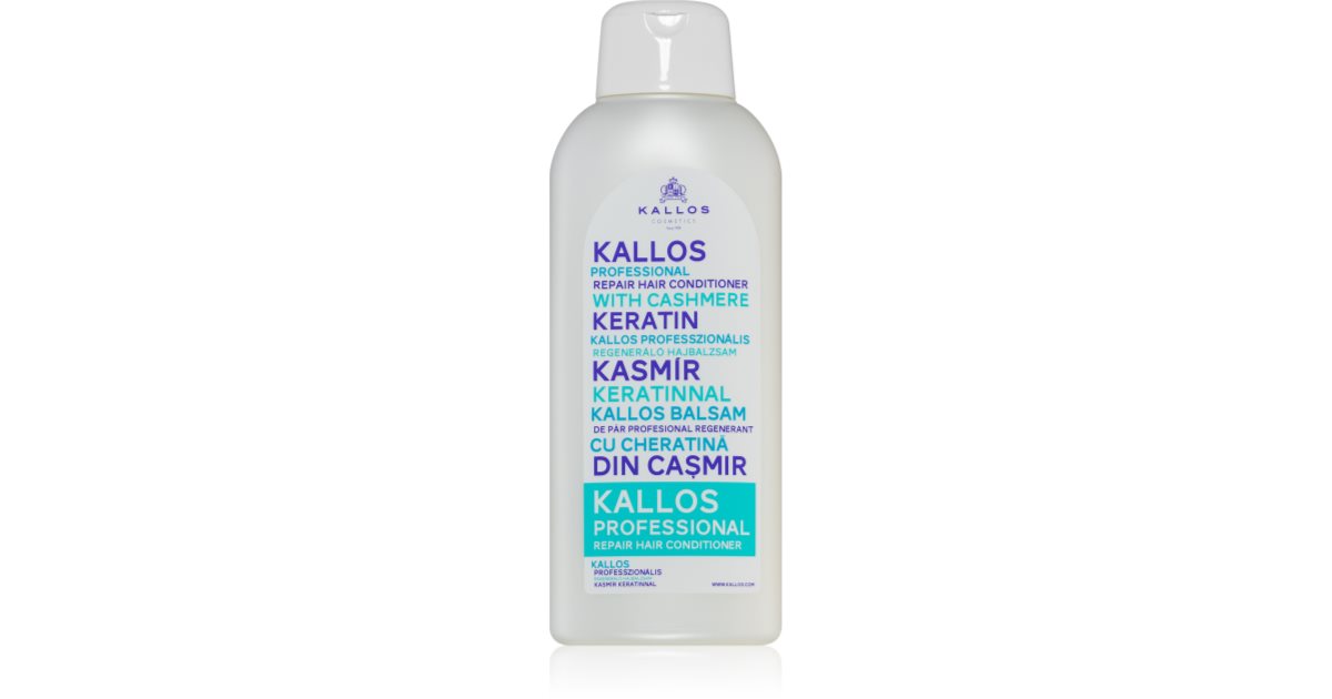 Kallos Cashmere keratin nourishing balm for dry and coarse hair for ...