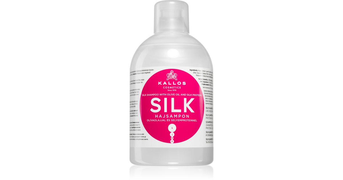 Kallos KJMN Professional Silk Silkeblød shampoo Til tørt og ...