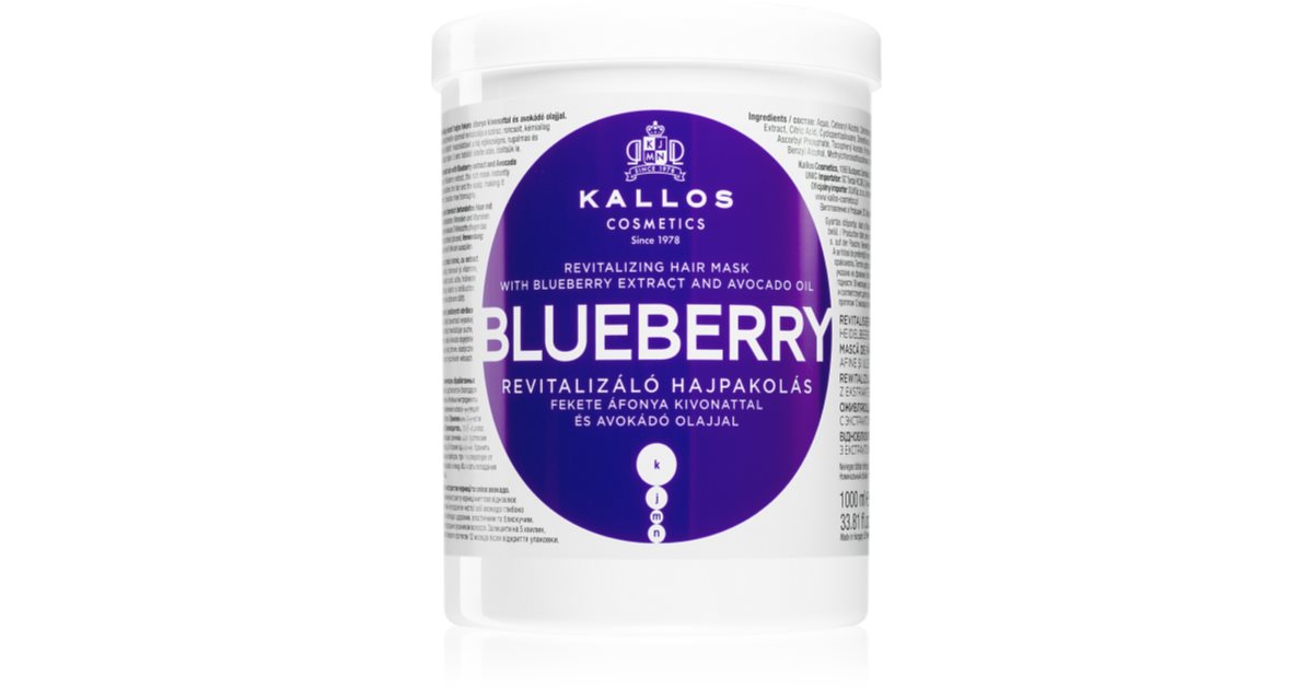 Kallos KJMN Professional Blueberry | Livrare rapida! | Notino.ro