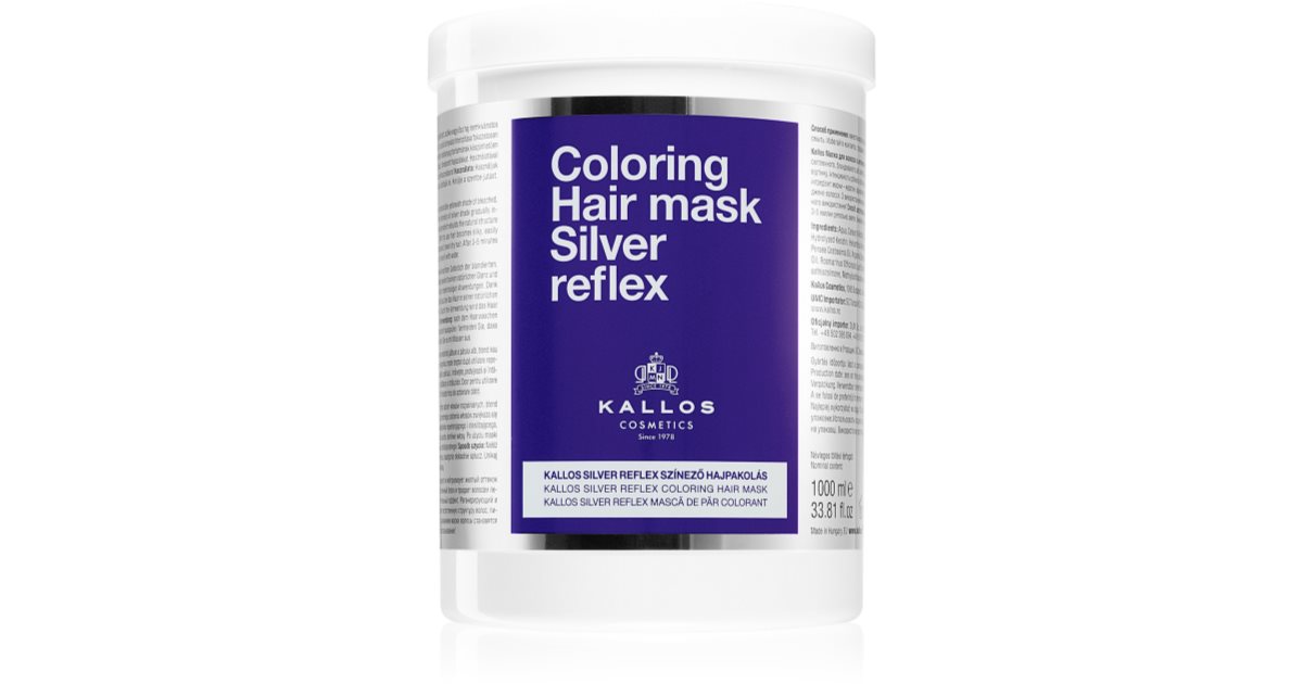 Kallos Silver Reflex hair mask neutralising yellow tones | notino.co.uk