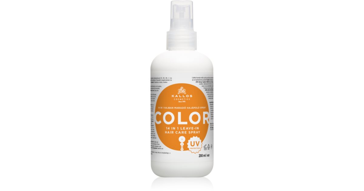 Kallos KJMN Color spray sin aclarado con factor de protección solar UV ...