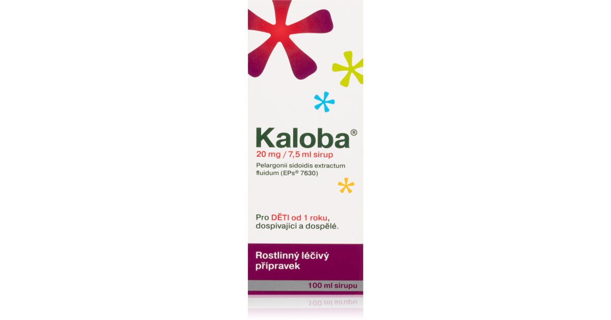 Kaloba Kaloba 20mg/7,5ml sirup k léčbě akutního zánětu průdušek | notino.cz